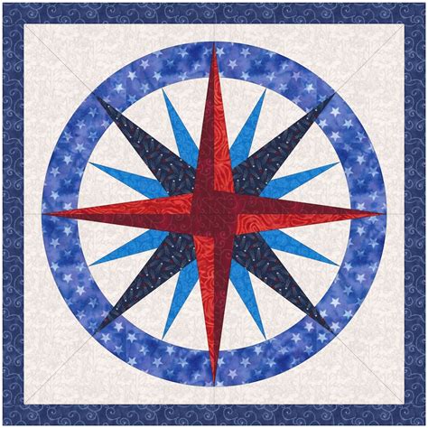 Mariners Compass Quilt Pattern Etsy