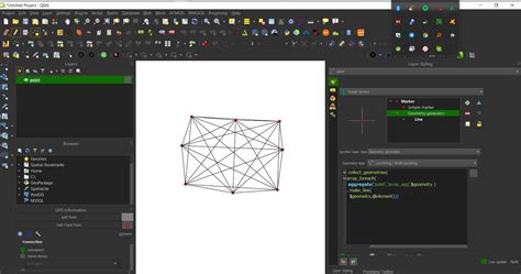 Creating All Possible Line Segments Between All Points Using QGIS Geographic Information