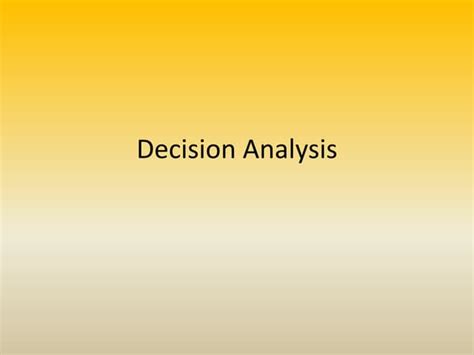 Decision Analysispdf