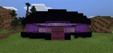 I Made A Obsidian Base On Creative Mode R Minecraft