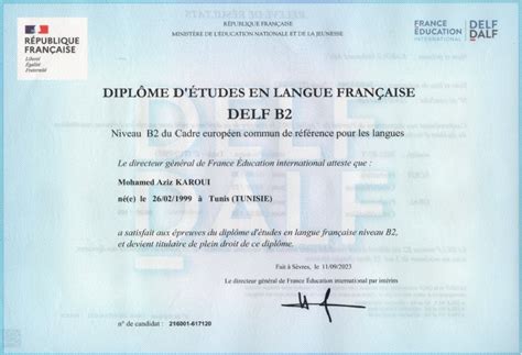 Mohamed Aziz Karoui On Linkedin Frenchproficiency Delfb2