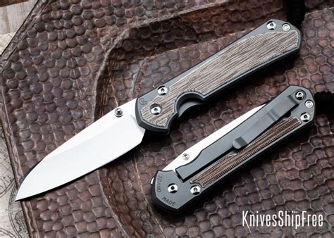 Chris Reeve Knives Large Sebenza 31 Natural Canvas Micarta Inlay