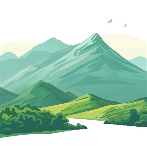 Aravalli Range Indian Illustration Premium Ai Generated Psd
