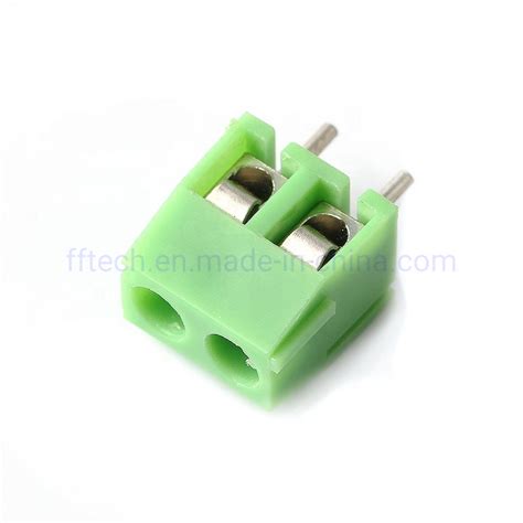 Factory Supply 128v 2p Terminal Block Connector 3 81mm 2pos 3pos Side
