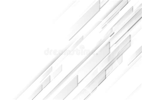 Grey White Minimal Abstract Geometric Tech Background Stock Vector Illustration Of Background