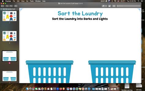 Laundry Sort File Folder Lifeskills Game Etsy