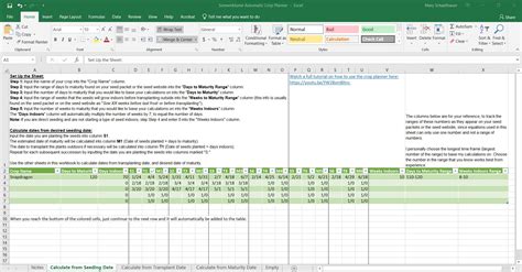 Automatic Crop Planner Excel Sheet Garden Planner Farm Planner Download Etsy