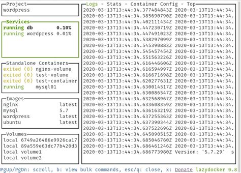 A Look At Lazydocker A Cursor Based Docker Management Tool The New Stack
