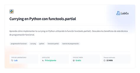 Currying En Python Con Functoolspartial Labex