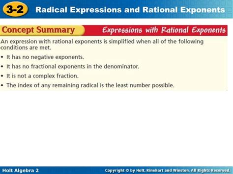 3 2 Radical Expressions And Rational Exponents Ppt