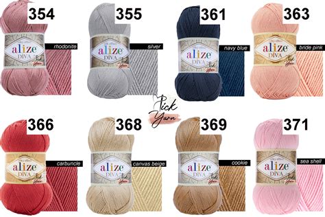 Alize Diva Summer Knitting Yarn Bikini Yarn Doll Making Amugurumi Yarn Crochet Yarn Loop