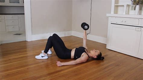 Floor Single Arm Chest Press Youtube