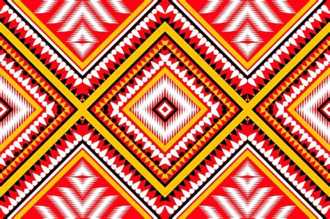 Premium Vector Seamless Design Pattern Traditional Geometric Zigzag Patternred Drop Of Water