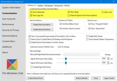 Power Options Missing From Start Menu In Windows