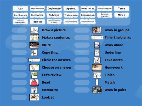Classroon Expressions Match Up