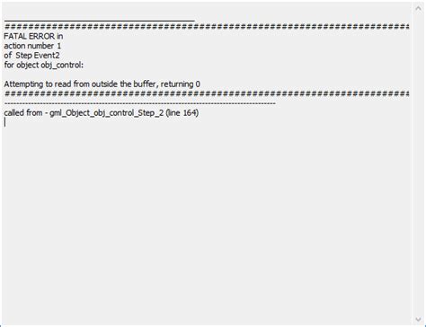 Buffer Overflow Crash R Synthetik