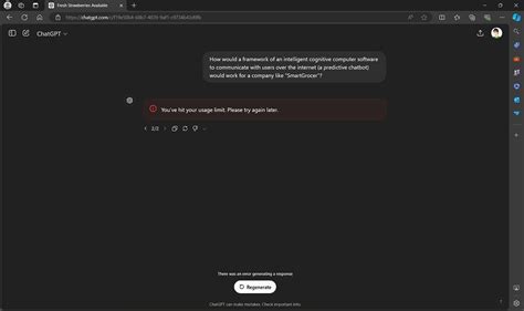 Gpt 4o Youve Hit Your Usage Limit Please Try Again Later Chatgpt