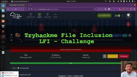 Tryhackme File Inclusion Jr Penetration Tester Challenge 2 Using Curl And Burpsuite Youtube