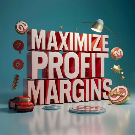 Maximize Profit Margins Ad Launch Stock Illustration Illustration Of