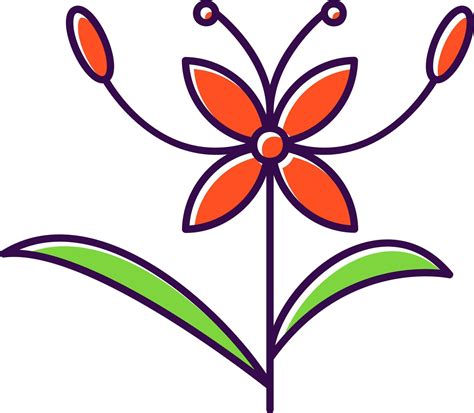 Ixora Vector Icon Design 16495968 Vector Art At Vecteezy