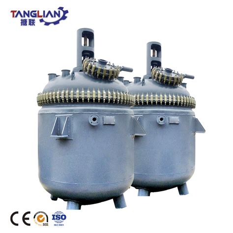 Glass Lined Reactor Mixing Tank With Agitator Glass Lined Reactor And