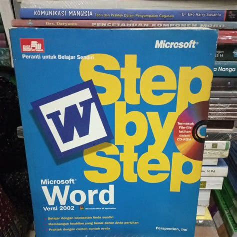Jual MICROSOFT WORD W STEP BY STEP Versi 2002 CD File Latihan Dalam