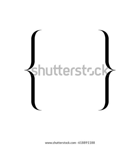 quote symbol bracket icon vector stock vector royalty free 618891188