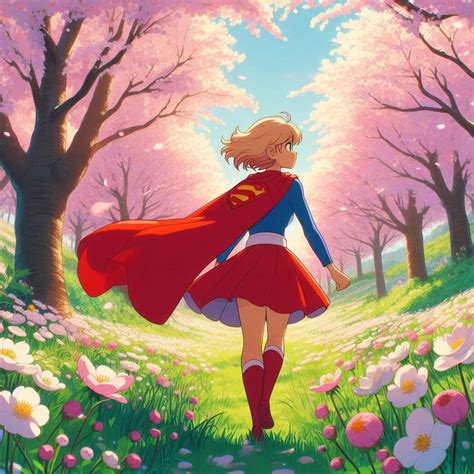 Supergirl And Cherry Blossoms 1 By Elodtrebor On Deviantart