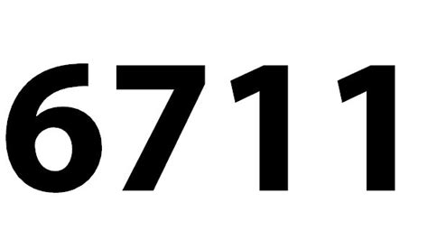 Zahl 6711