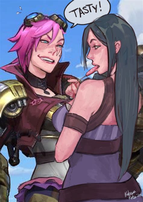 Caitlyn And Vi Campeones League Of Legends Ilustraciones Fotos De