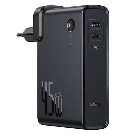 Baseus Power Station GaN 2 in 1 Quick Charger (10000mAh + 45W) Price in ...