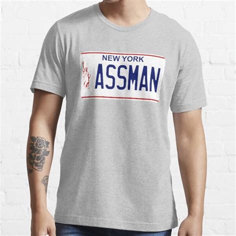 Assman New York License Plate T Shirt For Sale By Fandemonium