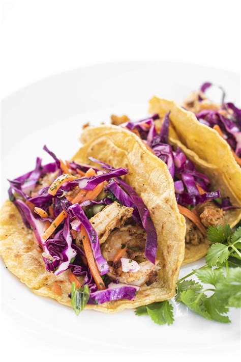 Grilled Shrimp Tacos With Cabbage Slaw The Lemon Bowl®