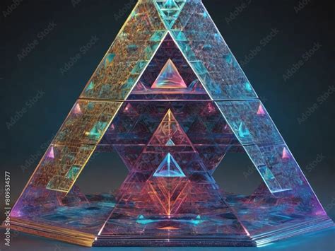 Visualize A Holographic Sierpinski Pyramid A Three Dimensional