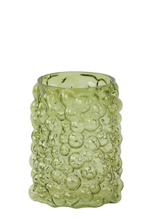 Cozy Ibiza Vaas Glas Olijfgroen Kopen Shop Schalen Vazen Bij Loods 5