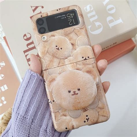 Blossom Shop 귀여운곰돌이 Z플립3케이스 스마트톡