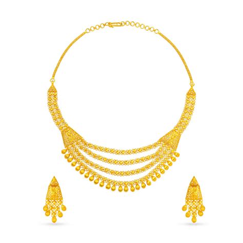 Buy Glorious Gold Necklace Set At Best Price Tanishq US