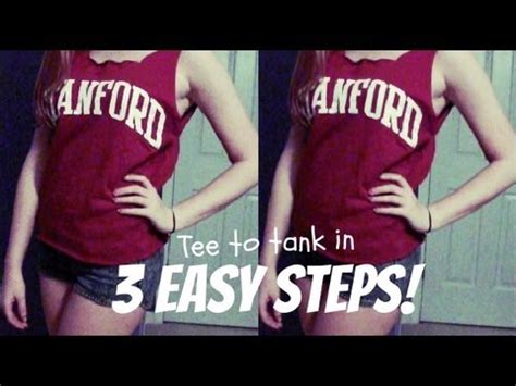 How To Cut A T Shirt Into A Tank Top In 3 Easy Steps DIY YouTube