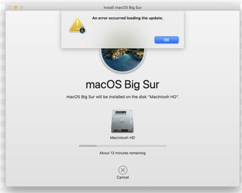 Error While Installing Macos Big Sur An Apple Community