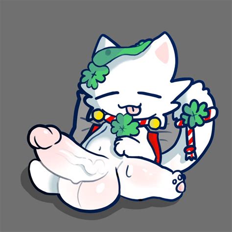 Rule 34 3 Fingers 3 Toes Big Balls Big Penis Cat Ears Cat Tail Clover
