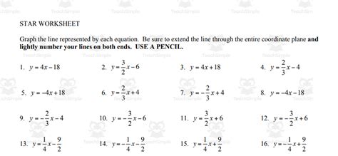Make Star By Graphing Linear Equations In Two Variables By Teach Simple