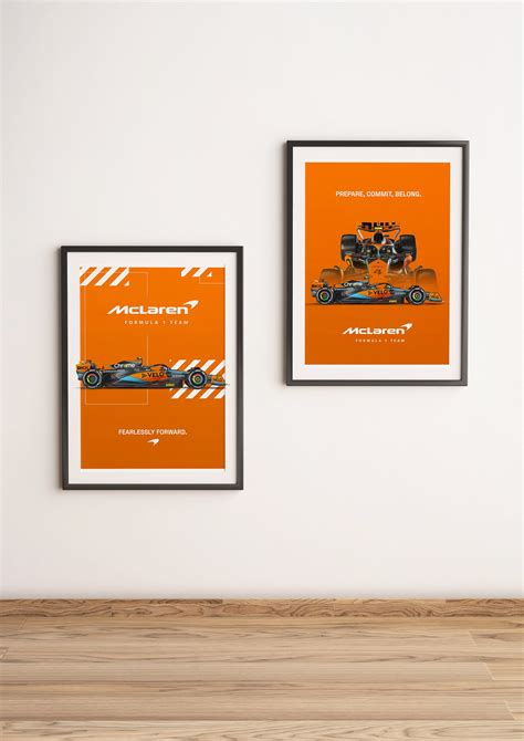 Set Of 2 Mclaren F1 Poster Digital Downloads Mclaren Poster F1 Poster