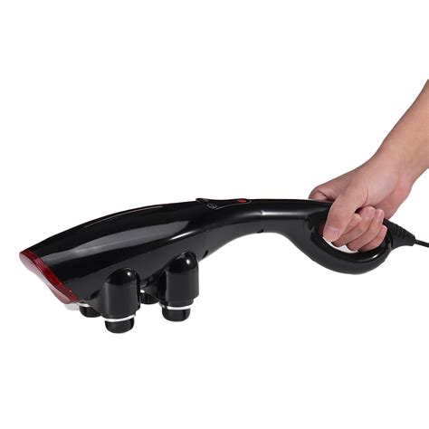 4 Heads Electric Handheld Massager Infrared Heating Body Neck Back