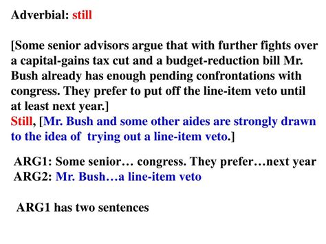 Ppt From Sentence Structure To “immediate” Discourse Structure Annotation Of Discourse