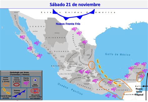Clima hoy para Cancún y Quintana Roo 21 de noviembre de 2020
