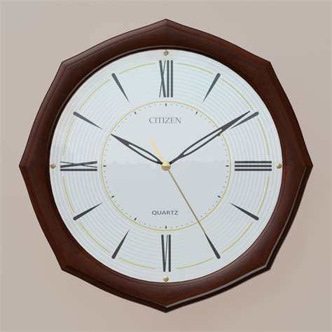 Wall Clock 3d Model Cgtrader