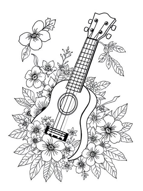 10 Free Ukulele Coloring Pages To Print And Enjoy Today
