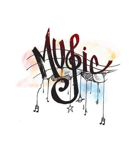 Premium Vector Music Calligraphic Line Art Text Shopping Poster