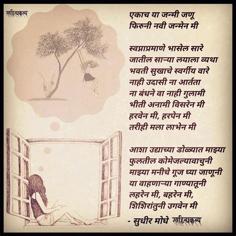 Marathi Poem By Sudhir Moghe
