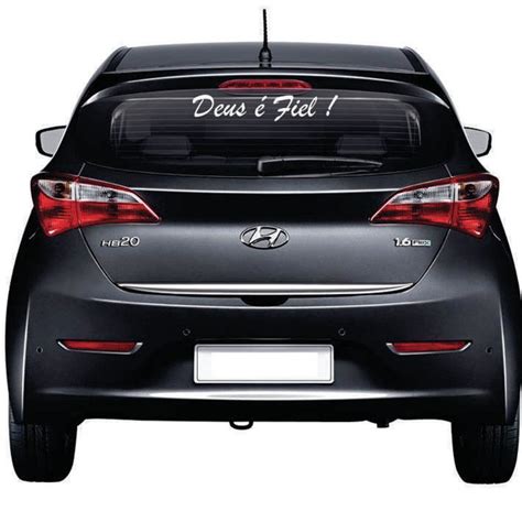 Adesivo Vidro Parabrisa Carro Moto Frase Deus É Fiel Elo7